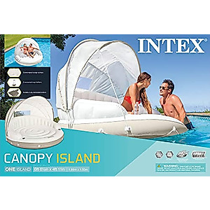 Intex 58292EU Canopy Inflatable, 78" X 59", White/Tan