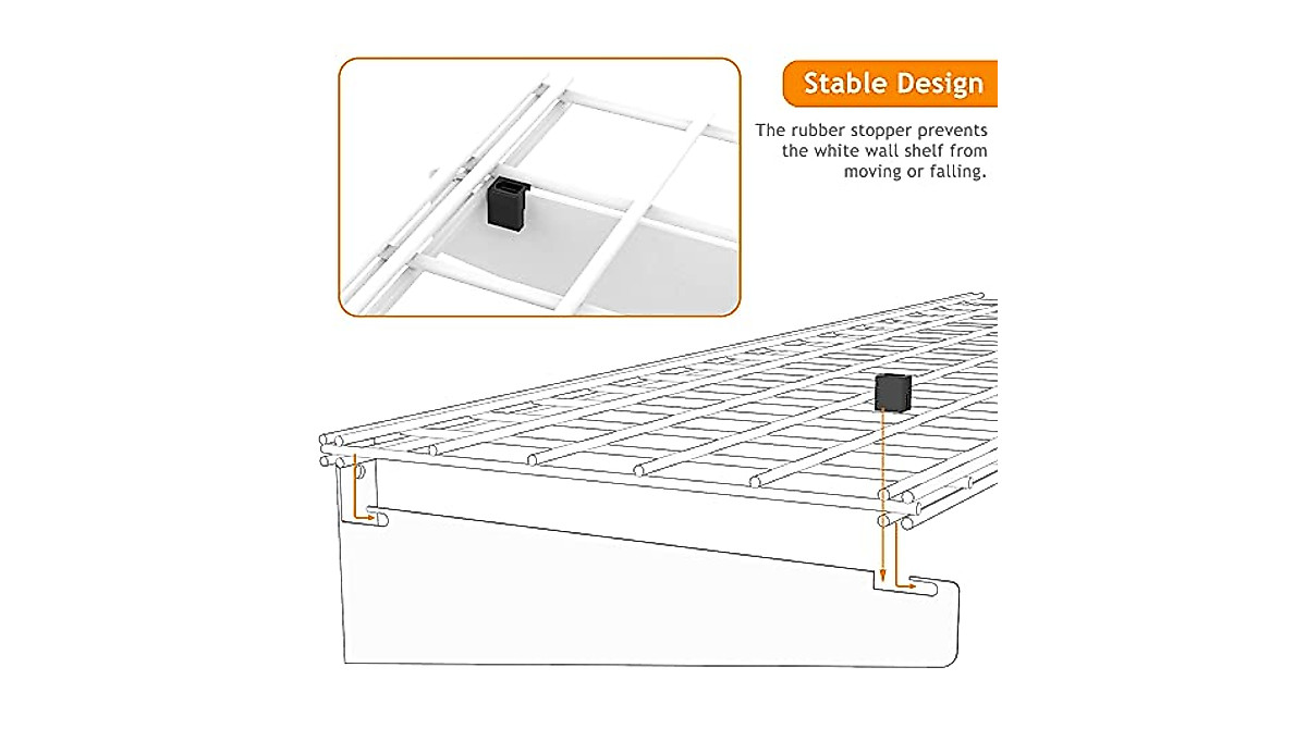 Wallmaster 2-Pack 2x4ft Heavy Duty Garage Wall Shelving 45-inch-by-15 ...