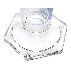 EISCO Graduated Cylinder, 1000mL - ASTM, Class A Tolerance ±3.00mL - Protective Collar, Hexagonal Base - Blue Graduations - Borosilicate 3.3 Glass