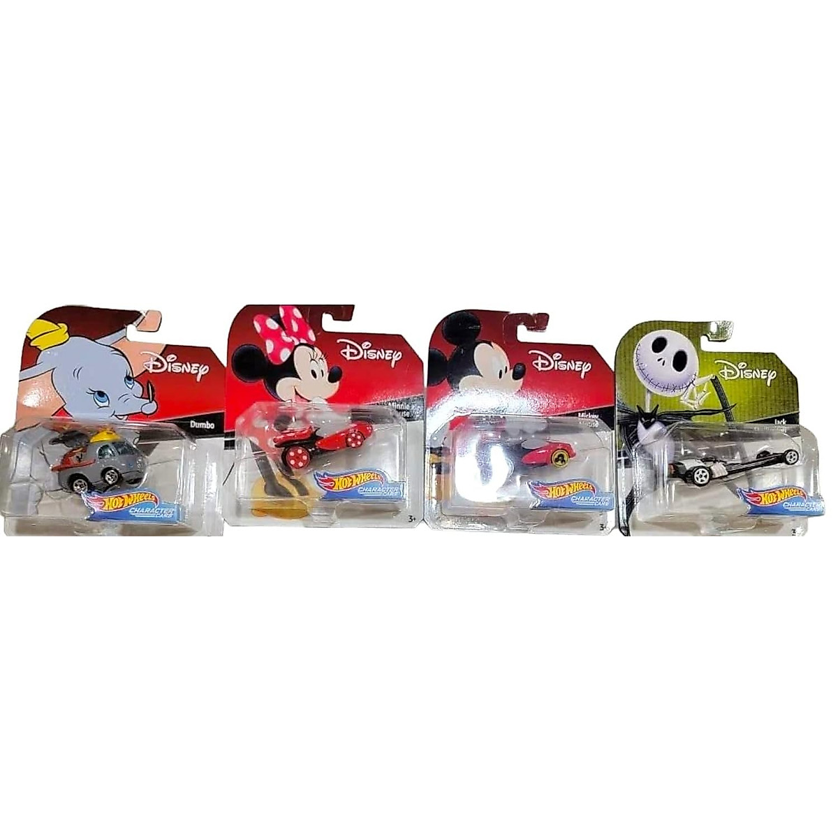 Hot Wheels Disney Character Cars Complete Set of 8 from GCK28-999F Release Diecasst Bundle