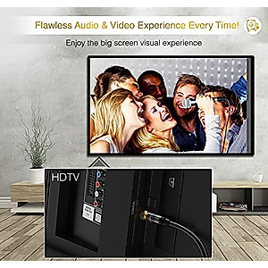 BlueRigger RG6 Digital Coaxial Audio Video Cable (10FT, Male F Type Connector, Triple Shielded) – Coax Cable for HDTV, CATV, DVB-T2/C/S, Cable Modem, Radio, Satellite Receivers