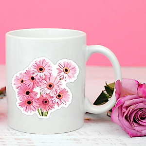 Pterosauria 100 PCS Preppy Stickers Pink Vinyl Waterproof Matte Modern Cartoon Stickers Pack for Bumper, Laptop, Water Bottle, Car, Phone, Hard hat