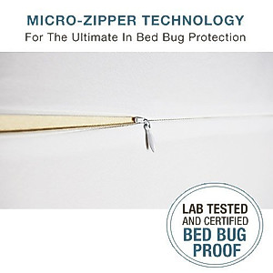 SafeRest Premium 9" Thick Box Spring Encasement - Waterproof - Breathable, Noiseless and Vinyl Free - Fits Up to 9" - Queen