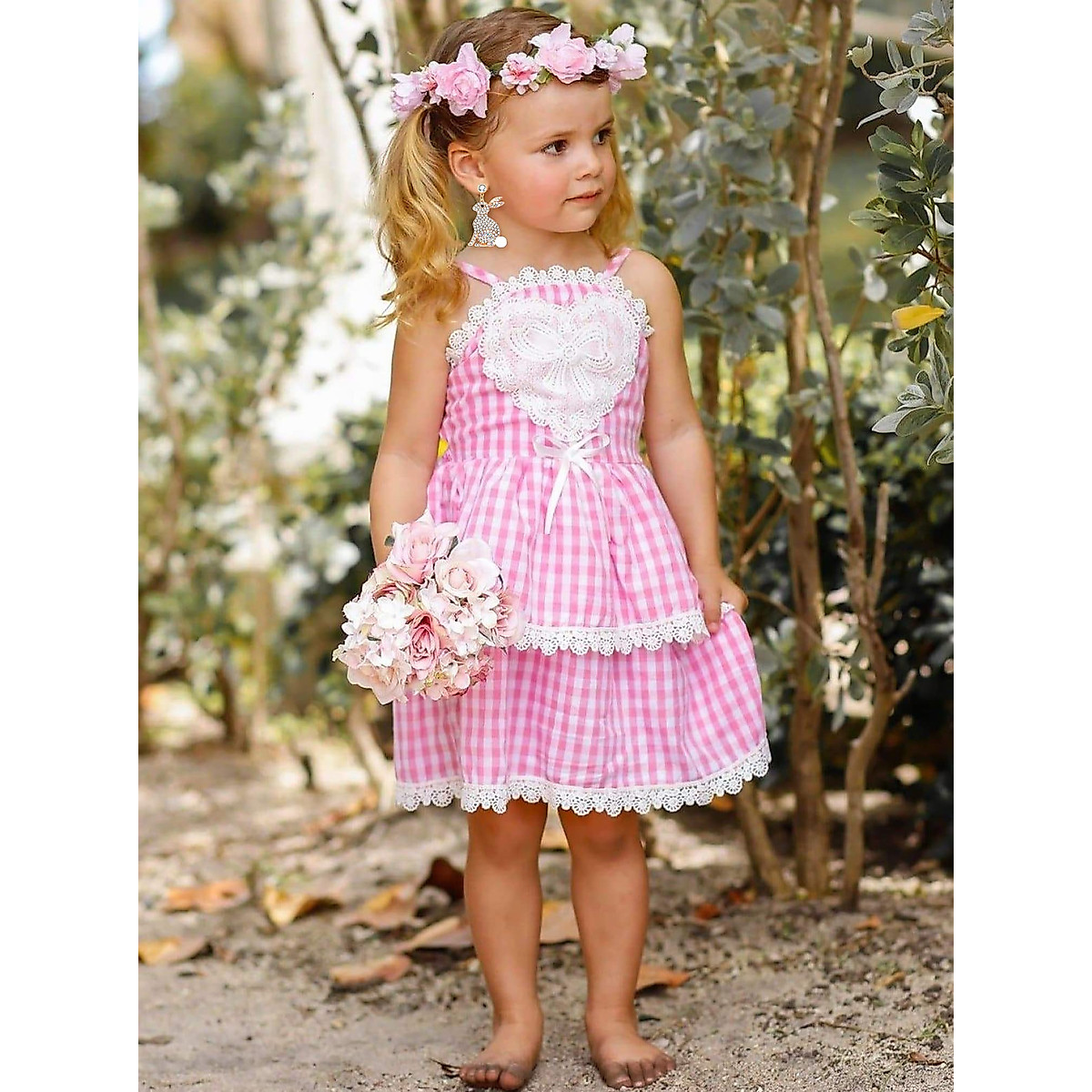 NVENF Easter Earrings Rhinestone Rabbit Bunny Dangle Earrings for Women Statement Spring Themed Drop Earrings Holiday Jewelry Gifts (Silver)