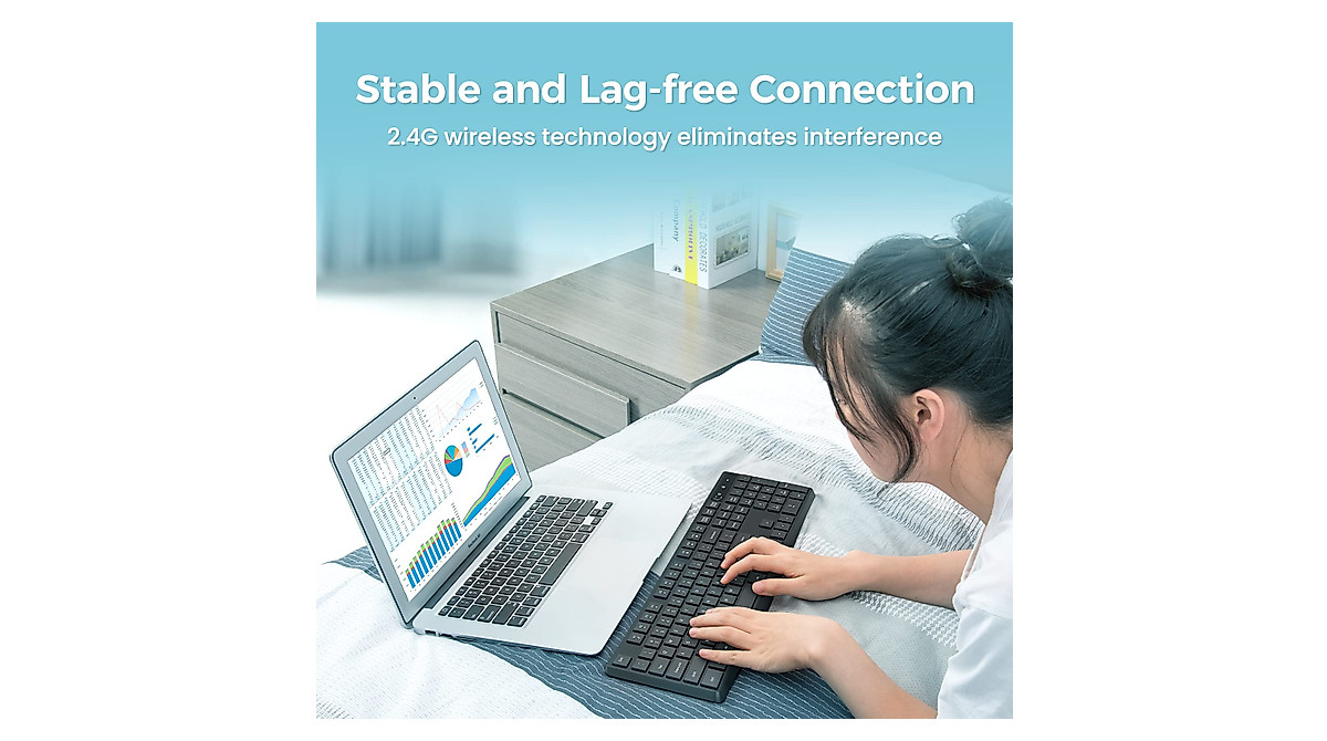 Lovaky MK98 Wireless Mechanical Keyboard - Ergonomic & Reliable 2.4G