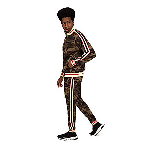 G-Style USA Men's G Track Suit Set ST575 - Camo - Medium - I14A