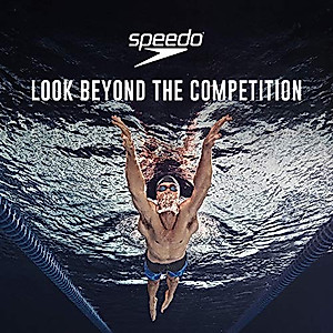 Speedo Unisex-Adult Swim Goggles Speed Socket 2.0 , Black/Silver Mirrored