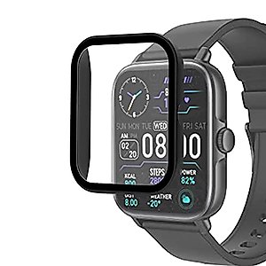 smaate Smart Watch Cases with Screen Protector for Y20GT, Compatible with WZWNEER, BANLVS, DXPICR, Bctemno Y20GT 1.7” Smartwatch, Hard PC Case with Tempered Glass, Protecting Watch Body & Screen