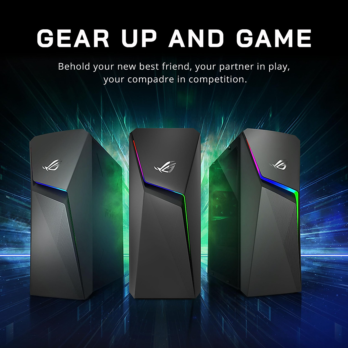 ASUS ROG Gaming Desktop, Intel Core i5-11400F Processor, 16GB DDR4 RAM, 512GB PCIe SSD, NVIDIA GeForce GTX 1660TI 6GB DDR6, WiFi 6, Win 11, Grey, 32GB Hotface USB Card