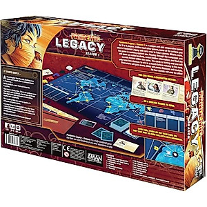 Pandemic Legacy Season 1 Red Edition Board Game | Board Game for Adults and Family | Cooperative Board Game | Ages 13+ | 2 to 4 players | Average Playtime 60 minutes | Made by Z-Man Games