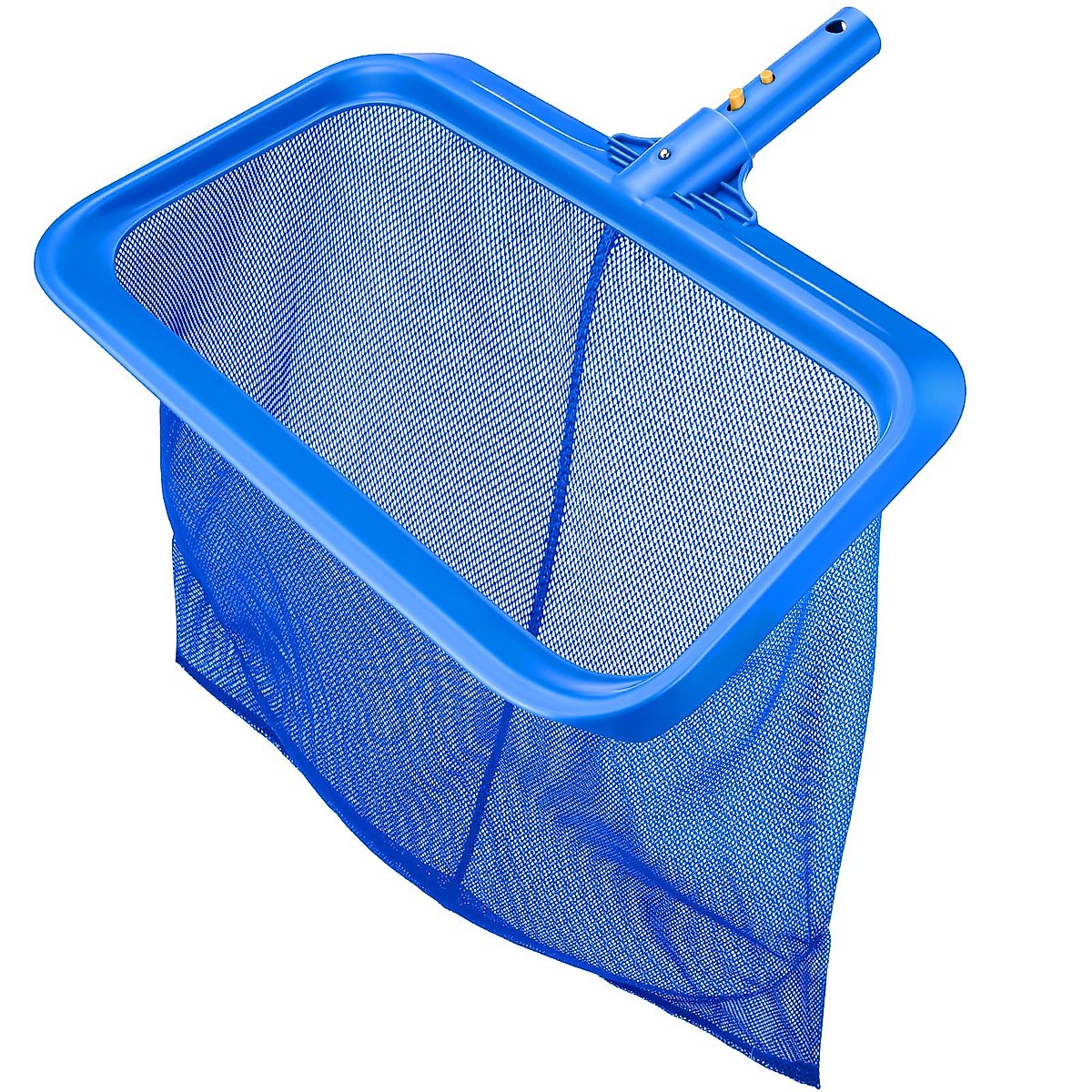 SORSWEET Pool Rake, Heavy Duty 17" Leaf Skimmer Net, Including EZ-Clip, Deep Bag Catcher, Pool Net for Cleaning Pool, Fits Standard 1-1/4" Pole, Pole Not Included