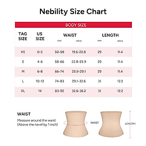 Nebility Womens' Waist Trainer Tummy Control Waist Cincher Slim Body Shaper (Beige Without Hook, S)