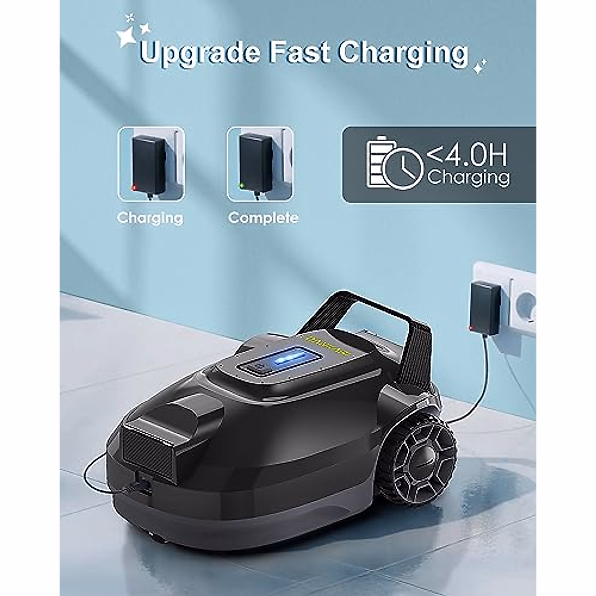 DANKARI Cordless Pool Robot Vacuum, Rechargeable Robotic Pool Cleaner for Above Ground & In-Ground Swimming Flat Pools