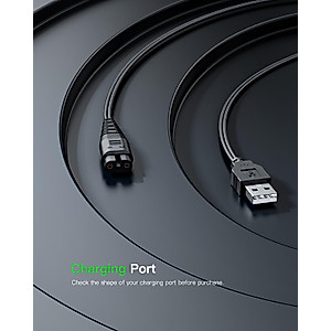 USB Charger Cable Fit for Hatteker-Cordless-Hair-Trimmer Pro Hair Clippers Beard Trimmer RFC-588 RFC-598 RFC-692 Shaver Razor Replacement Charging Power Cord