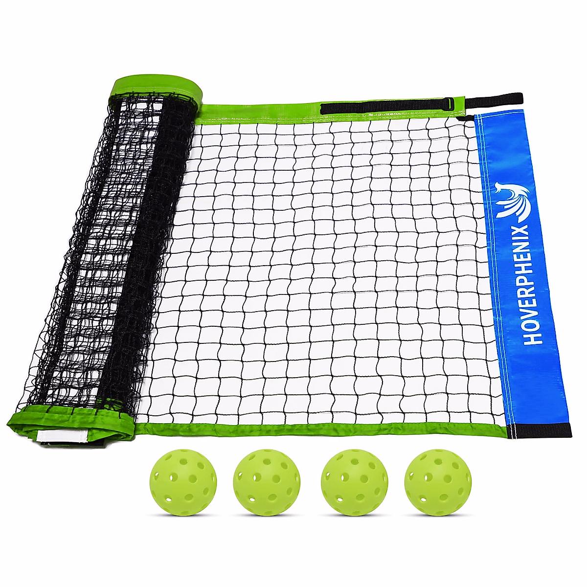 Pickle Ball Replacement Net 22ft x 3ft for Indoor and Outdoor Fits for Most Free-Standing Pickle Ball Frame Come with 4 Outdoor Pickle Balls (Net Only)