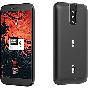 RCA Reno Smartphone, 4G LTE, 16GB, Android 11, Black - GSM Unlocked, 5.0-inch
