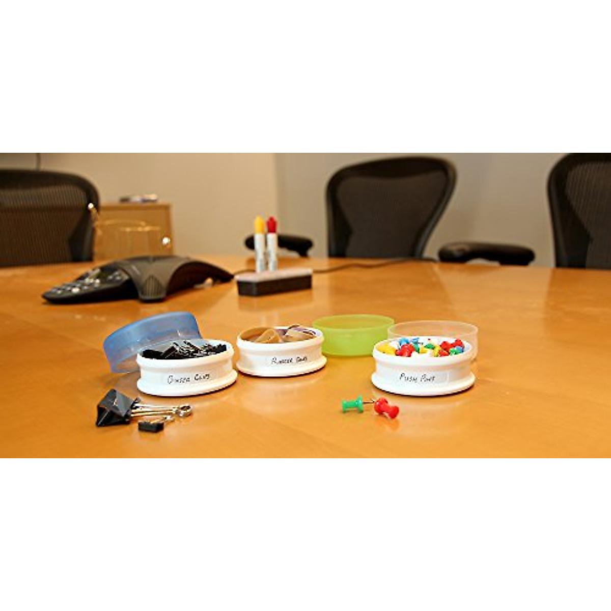 humangear GoTubb | Hard Container | Easy Open | Food-Safe Material, Clear/Green/Blue, Small