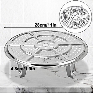 11-Inch Pressure Cooker Canner Rack (2-Pack) with Detachable Legs, Stainless Steel Pressure Canners for Canning Rack Compatible with Presto, All-American and More