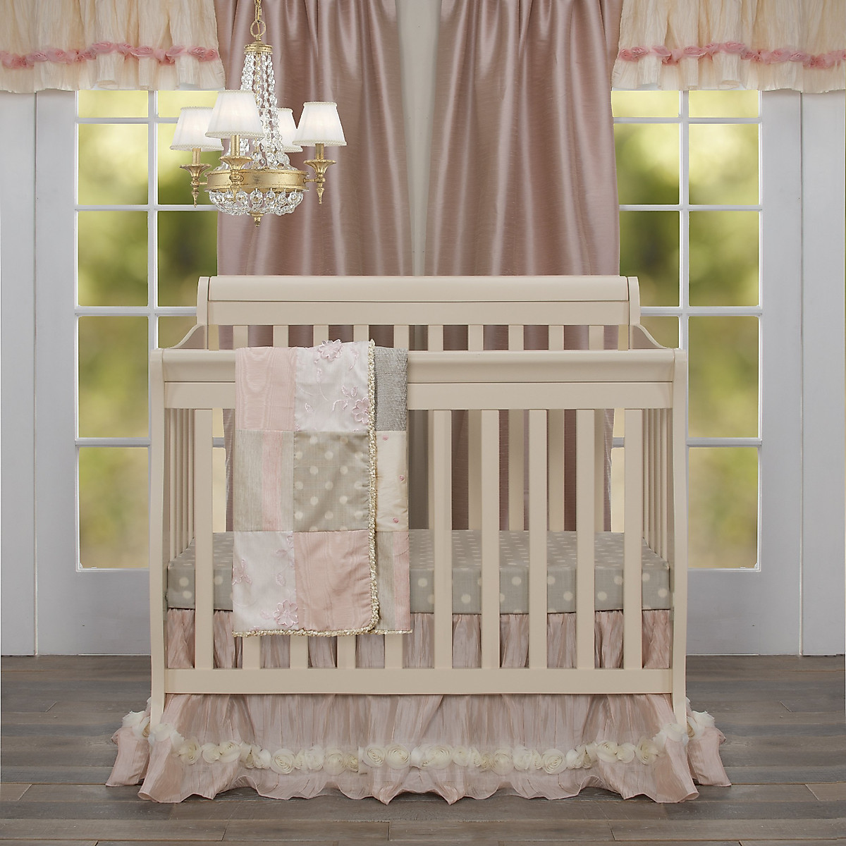 Glenna Jean Contessa Mini Crib Sheet, Pink, Mini