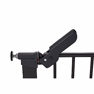 BabyDan Premier True Pressure Fit 28.9-36.7 Inch Doorway Stairway Safety Baby Gate, Black