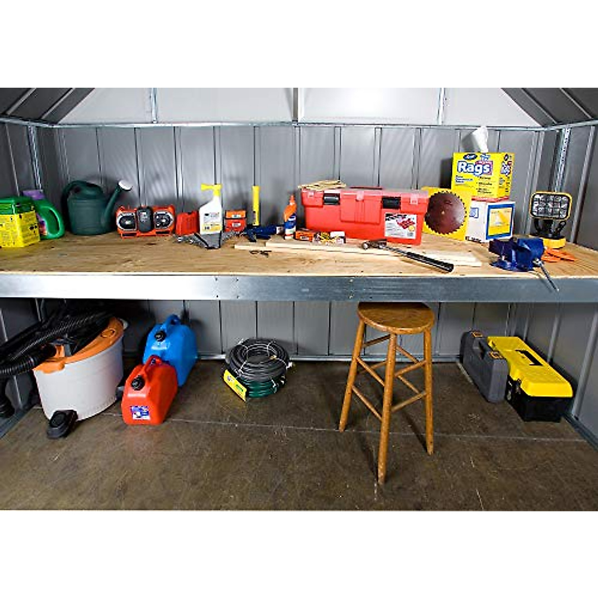 Arrow Shed AT101 Shed, Attic, and Workbench Organization Shelf Frame Kit, Multi