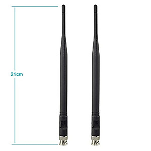 Bingfu Wireless Microphone Receiver Antenna UHF 400MHz-960MHz BNC Male Antenna (2-Pack) for Wireless Microphone System Receiver Remote Digital Audio Mic Receiver Tuner UHF Ham Radio