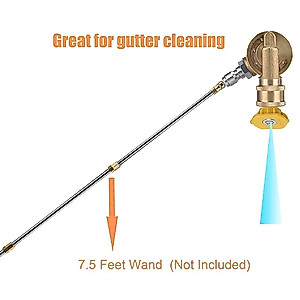 M MINGLE Pressure Washer Wand Extension, Gutter Cleaner Attachment for Pressure Washer Nozzle, 1/4 Inch Quick Connect