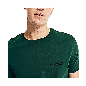 Nautica Men's Short Sleeve Crew Neck T-Shirt, Tidal Green Solid, X-Large