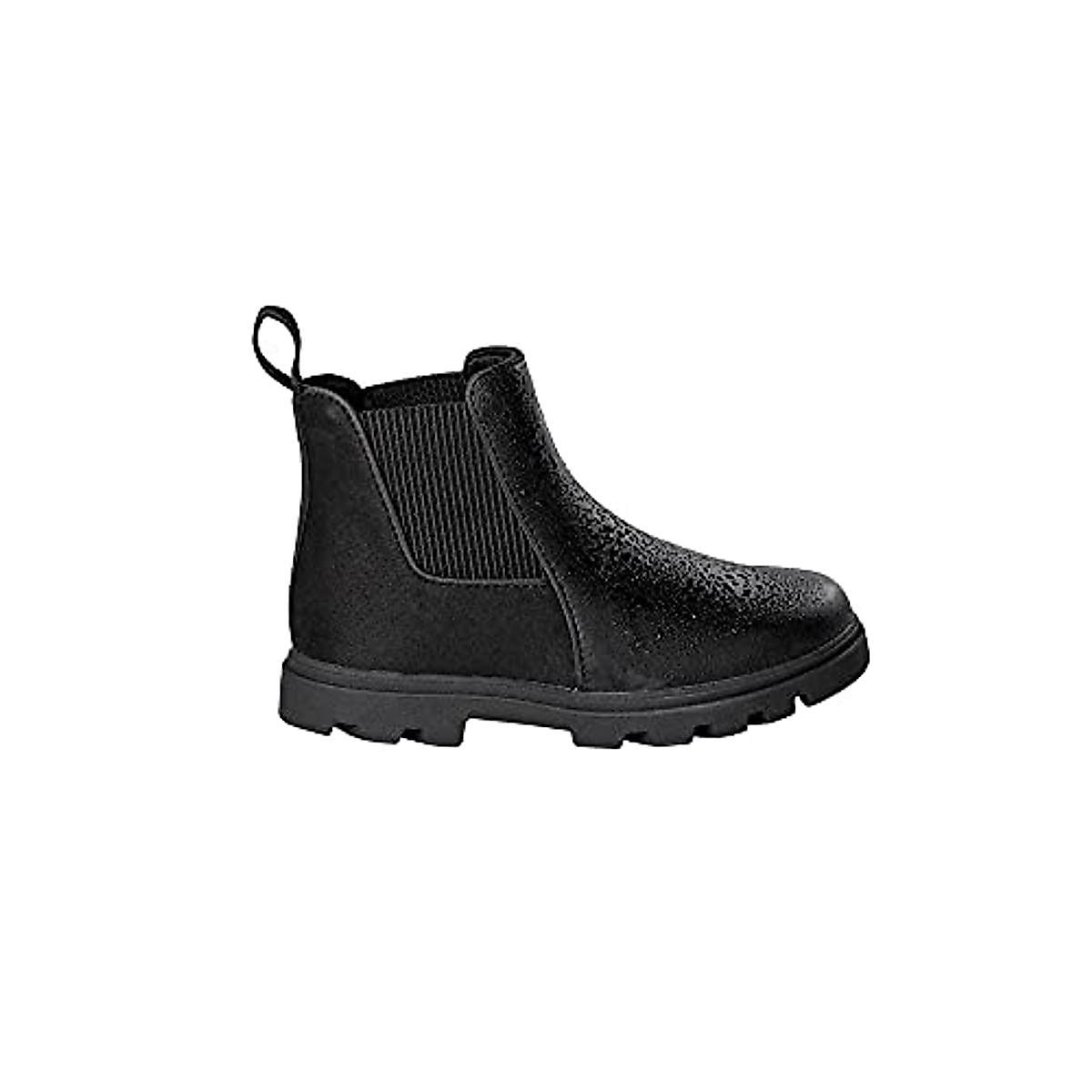 Native Shoes Kids Kensington Treklite Unisex Booties for Toddlers & Little Kids - Vegan, All-weather Rounder, Waterproof Chelsea-Style Shoes - Jiffy Black 10 Toddler M