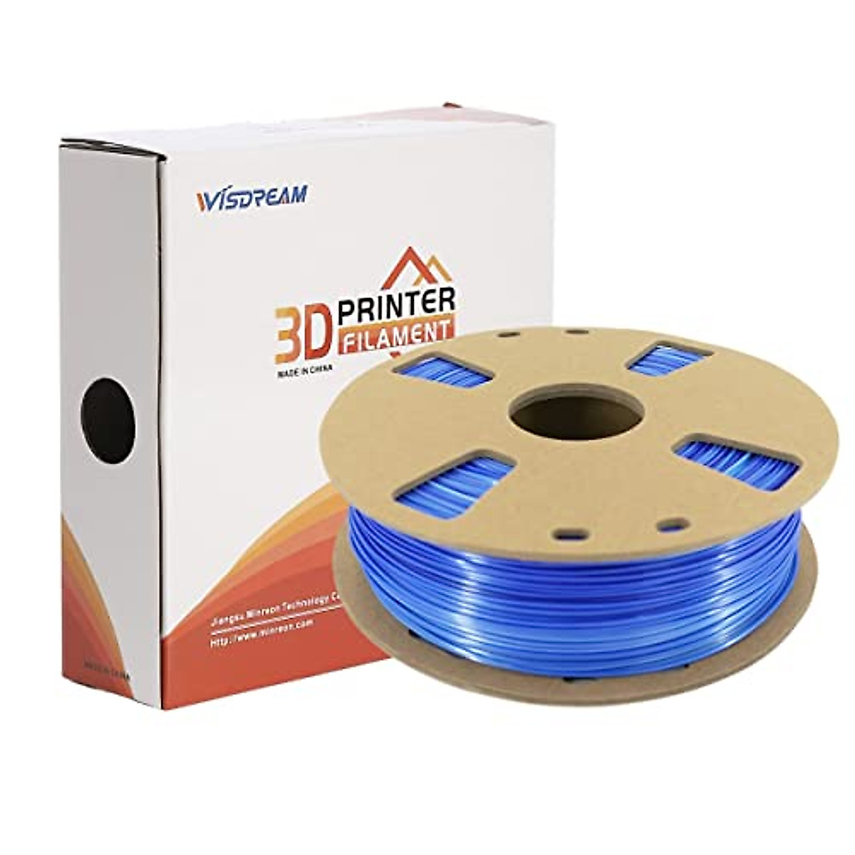 WISDREAM 3D Printer PLA Ice Blue/Sea Blue Gradient Color Filament 1.75mm, Dimensional Accuracy +/- 0.03mm,1kg(2.2 lbs), Fit Most FDM 3D Printer (PLA Ice Blue/Sea Blue Gradient Color)