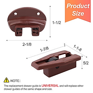 Fit for kenlin Rite-Trak II Replacement Drawer Track Slide Kit #168, 10 Set of Improved Commercial Rite Track 2 Drawer Guides Part - Fit Slide Drawers from Vaughan Bassett,Pulaski, Legacy Manufacturer