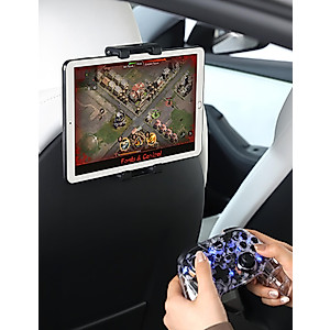 TPARTS Backseat Headrest Tablet Mount Holder for Model 3 Model Y Compatible iPad(Including 12.9" iPad Pro) and Smart Phones Over 4.7" Car Mount Travel Accessory(for M3/Y)