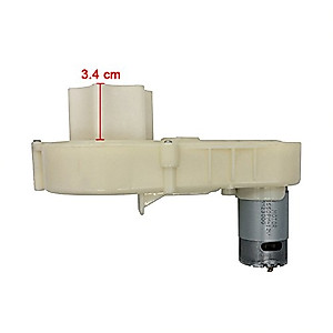 550 12 Volt Motor Gearbox for Kids Powered Ride-Ons Replacement Parts NPL2 Camaro Jeep Kid Trax Disney Mickey Mouse Coupe, RS550 12V Electric Motor