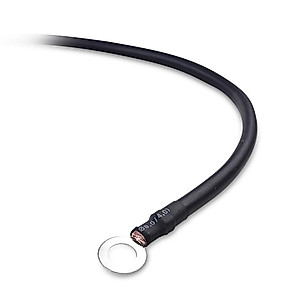 Cable Matters 6 Gauge Battery Cable Inverter Power Cable with Oxygen-Free Copper 2 Feet - Black + Red 2 Piece Set