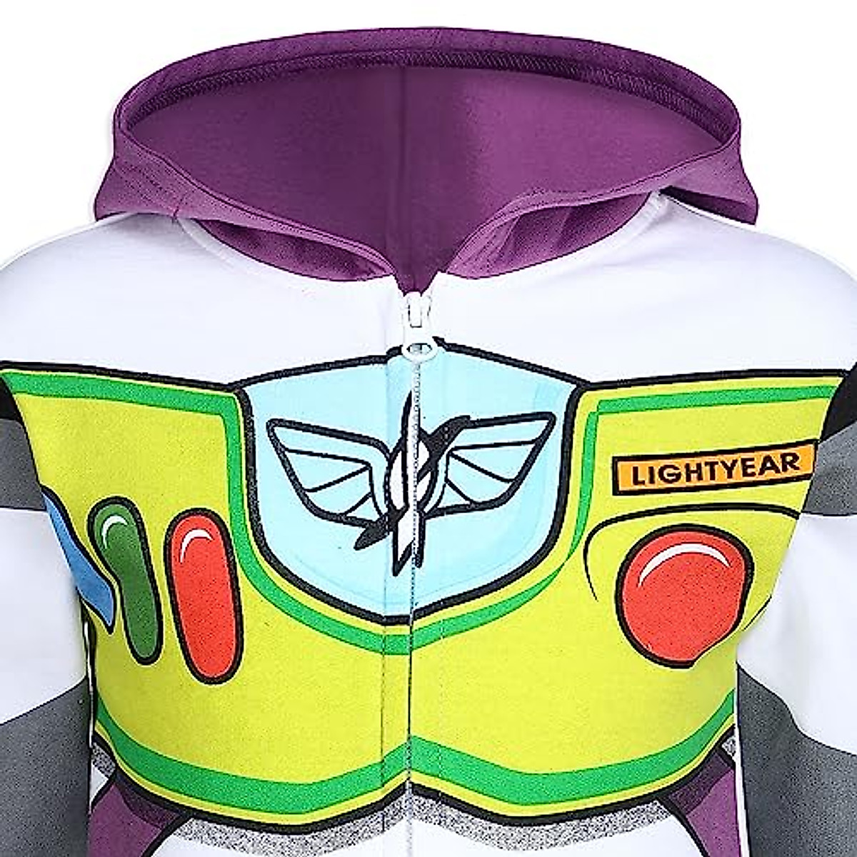 Disney Toy Story Boys’ Woody or Buzz Lightyear Zip Up Hoodie for Toddler and Little Kids – Yellow or White