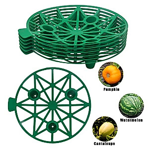 MingQiEven 6 Pack Melon Cradle Garden Plant Plastic Support for Protecting Watermelon, Pumpkin, Cantaloupe