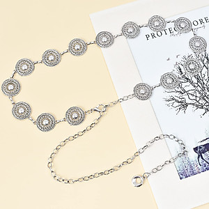 ILuvatar Fashion Metal Waist Chain Belt Blouse Dress Sweater Chain Belt U21