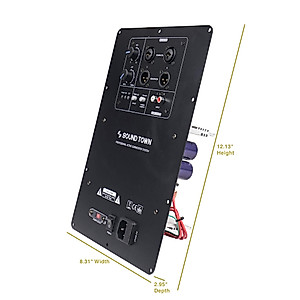 Sound Town Class-D Plate Amplifier for PA DJ Subwoofer Cabinets, 350W RMS, w/LPF (STPAS-600D)