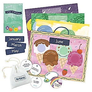 Peaceable Kingdom A Year of Kindness Calendar, Monthly Activity Board of Caring Activities