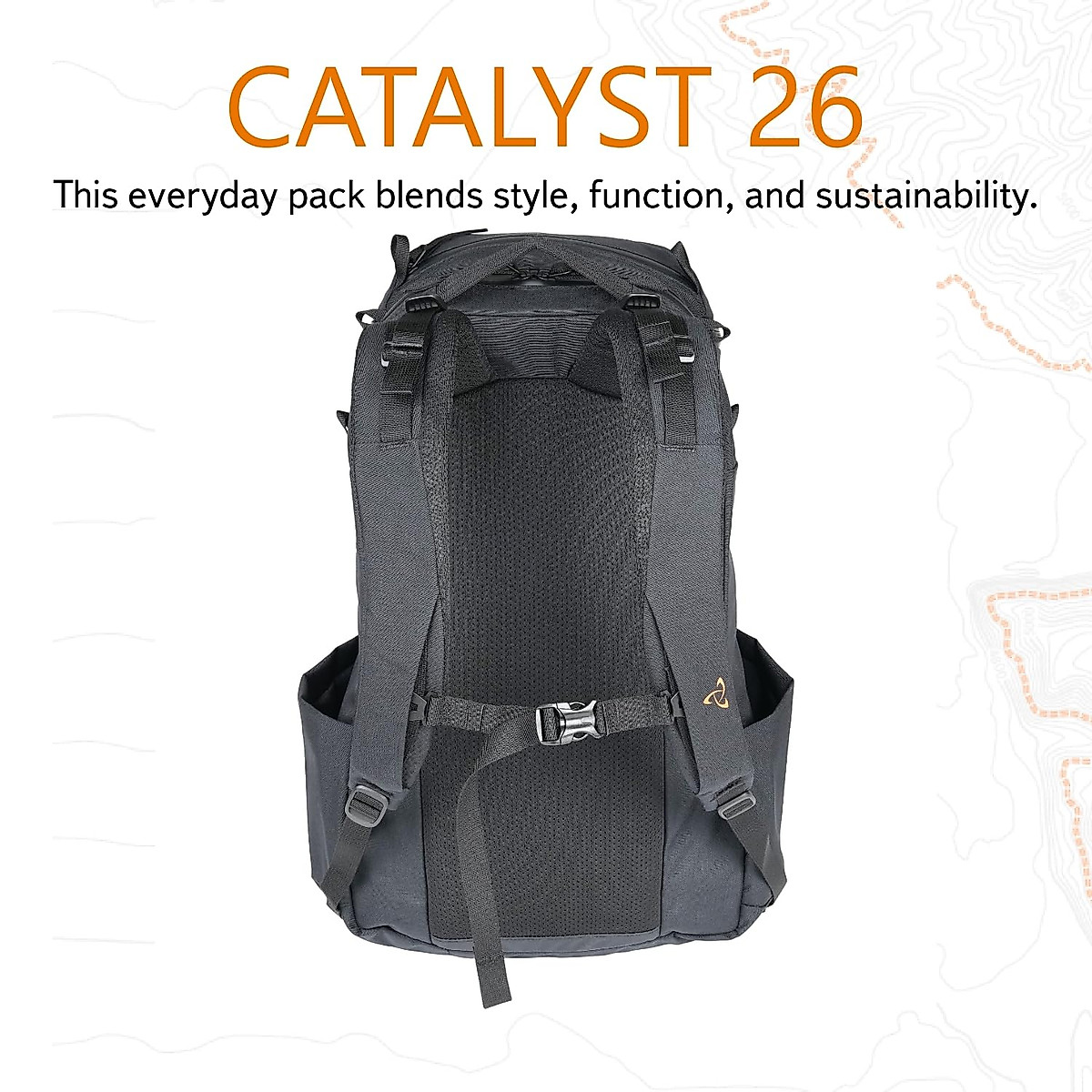 Mystery Ranch Catalyst 26L Travel Backpack with Tech Pocket for Everyday Carry and Adventures - Black