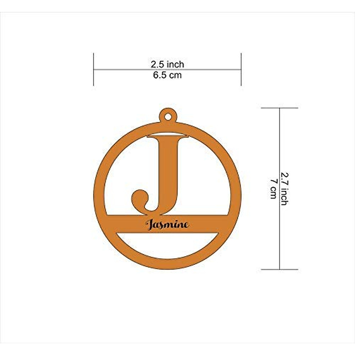 Personalized Christmas Name Gift Tag, Gift Wrapping Label, Christmas Bauble, Wooden Acrylic Hanging Tree Decorations Custom Christmas Stocking Ornament Initial Letter Engraved Name, Holiday Home Decor