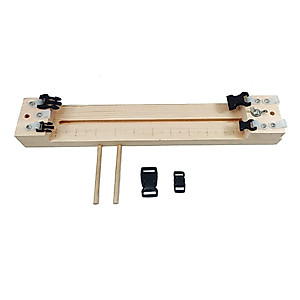 LONGSHENGDA Adjustable DIY Wood Paracord Jig Bracelet Maker Wristband Knitting Braided Tools