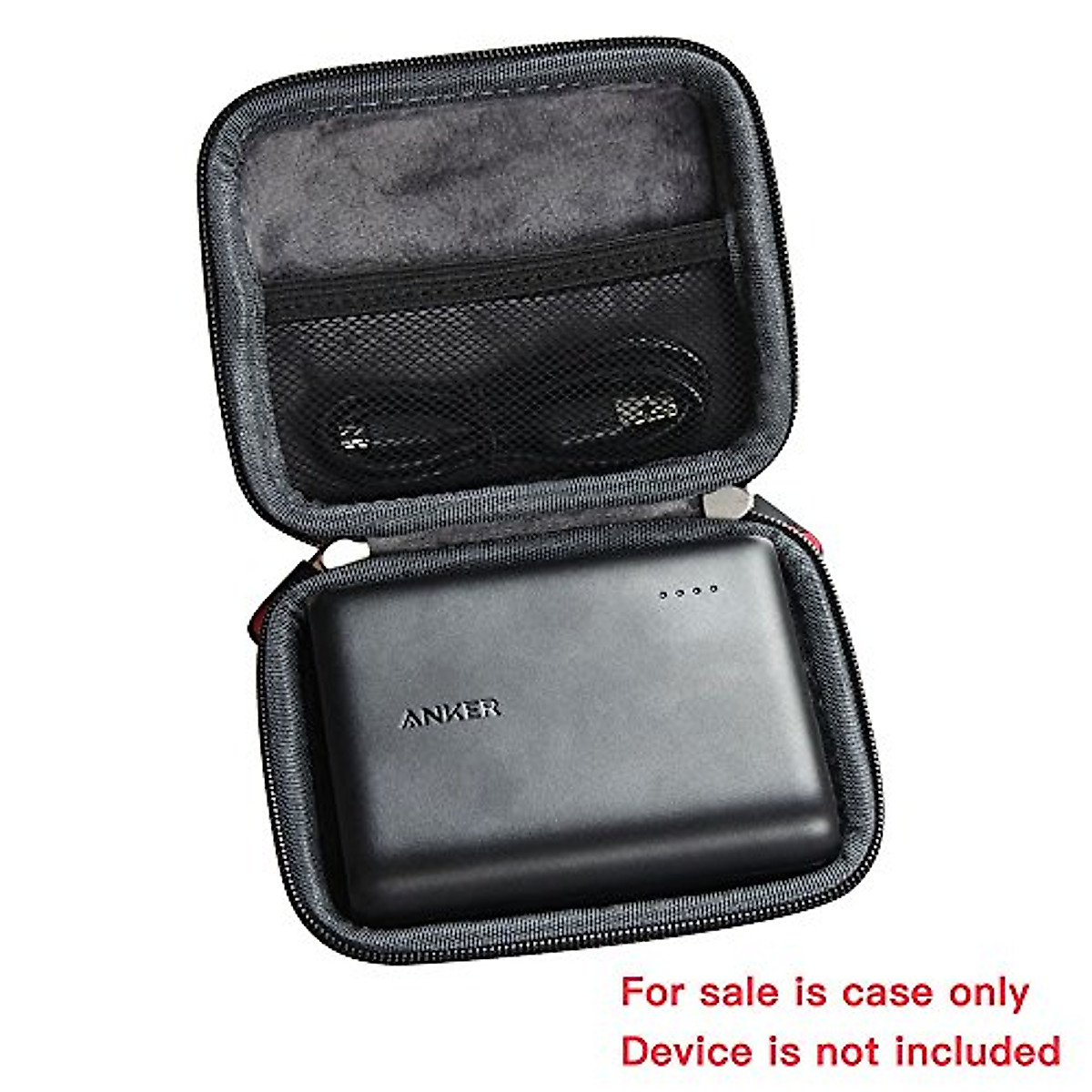 Hermitshell Hard EVA Travel Case Fits Anker PowerCore 13000 Portable Charger - Compact 13000mAh 2-Port Ultra Portable Phone Charger Power Bank (Black)