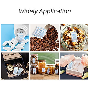 Wisesorb Silica Gel Packets, 0.5 Gram 200 Silica Packets, Food Grade Dessicant, Dessicant Packs, Silica Gel for Food, Moisture Packets for Food Storage