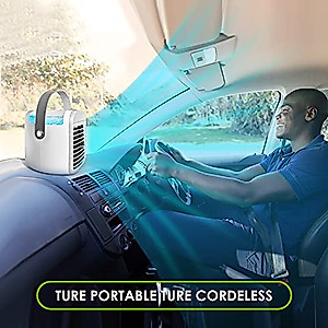 Portable Air Conditioner, Personal Air Cooler 3 in 1 Air Conditioner, Compact Evaporative Cooler Air Humidifier, 3 Wind Speed Desktop Air Conditioner Fan, Suitable for Home/Office