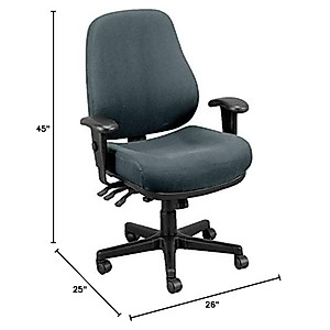 Eurotech Seating 24/7 Swivel Charcoal Chair, Dove Charcoal