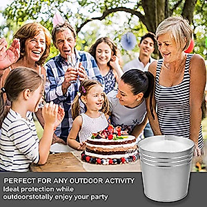 Citronella Candles Outdoor Large, 3-Wicks Soy Wax Bucket Candles Set, 200 Hours Burn Time Garden Candles for Home Patio Yard, 17oz x 2 Pack