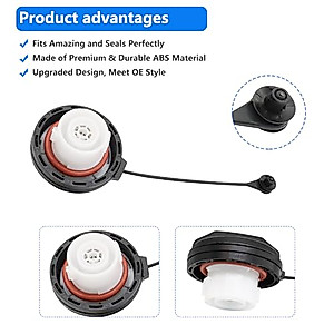 Gas Cap Replacement 95995094 for Buick LaCrosse Rendezvous,Chevy Malibu Impala Equinox Colorado Trailblazer,Cadillac CTS STS DTS SRX XLR,Pontiac G5 G6 Grand Prix,GMC Canyon Envoy Savana Fuel Cap
