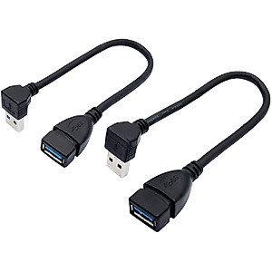 Male to Female Extension Cable - 2Pack USB 3.0 Male to Female Adapter 7.9inches (20cm)