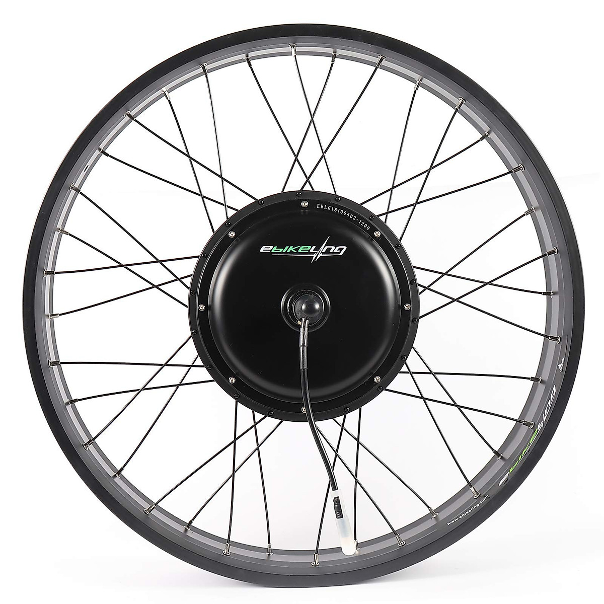 EBIKELING Waterproof Ebike Conversion Kit for Electric Bike 26" Fat Front or Rear Wheel Electric Bicycle Hub Motor Kit 1500W 1200W 750W 500W Electric Bike Conversion Kit